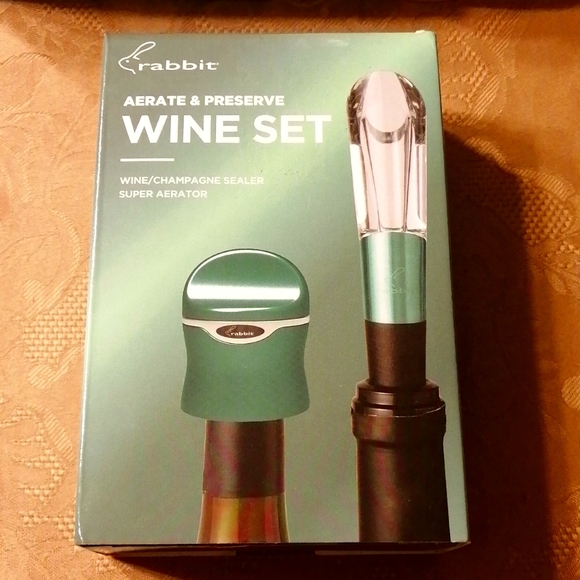 Rabbit | Other | Rabbit Wine Set Winechampagne Sealer And Super Aerator ...